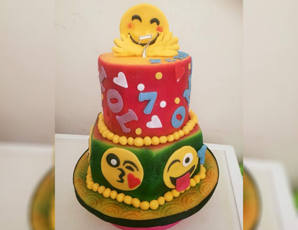 Smiley Birthday Cake – Flourish Paradise