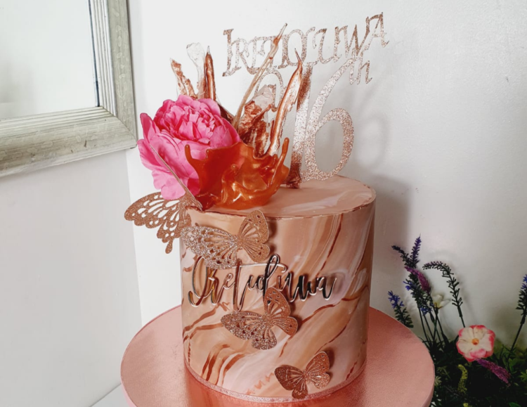 61st Birthday Cake – Flourish Paradise